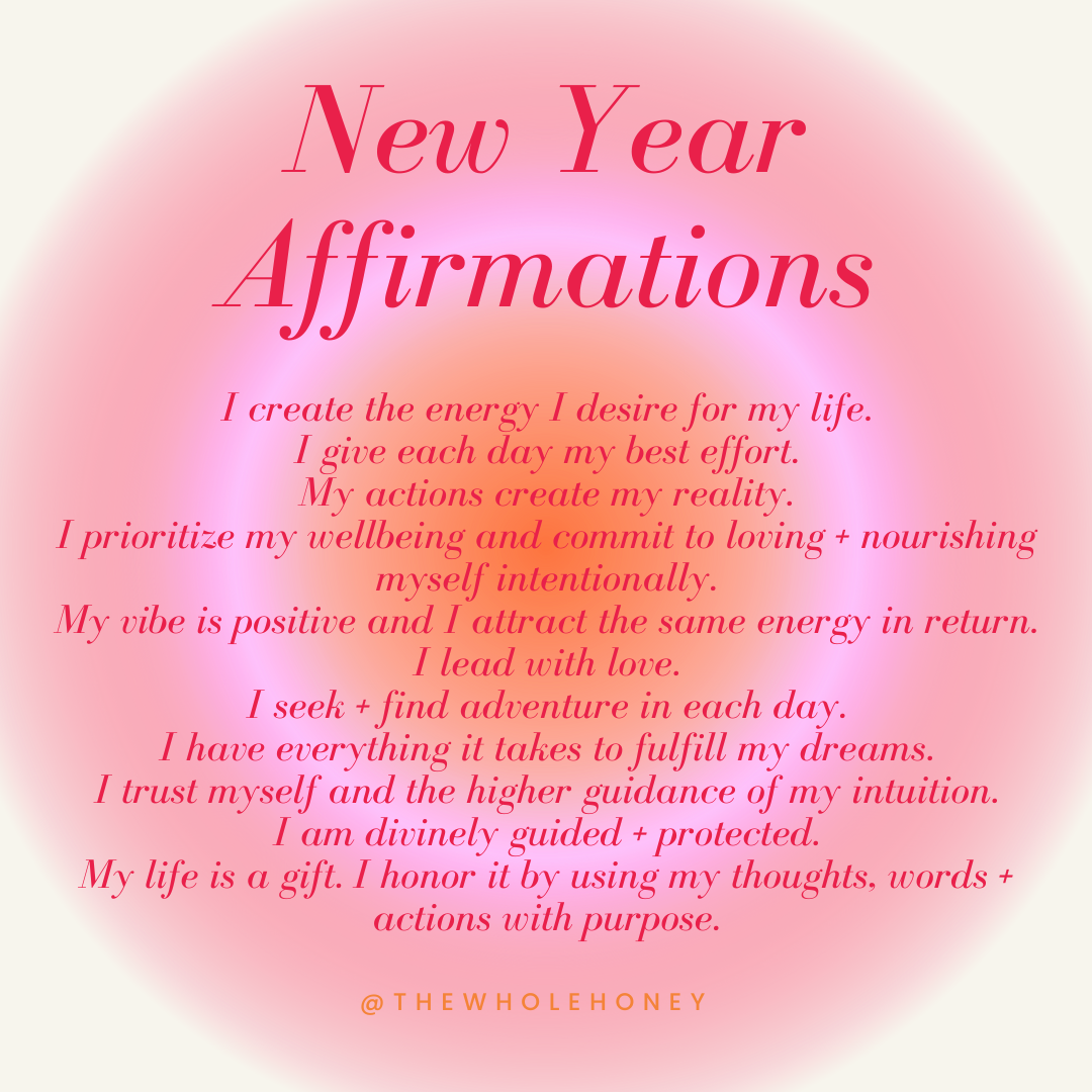 2023 New Year Affirmations - The Whole Honey